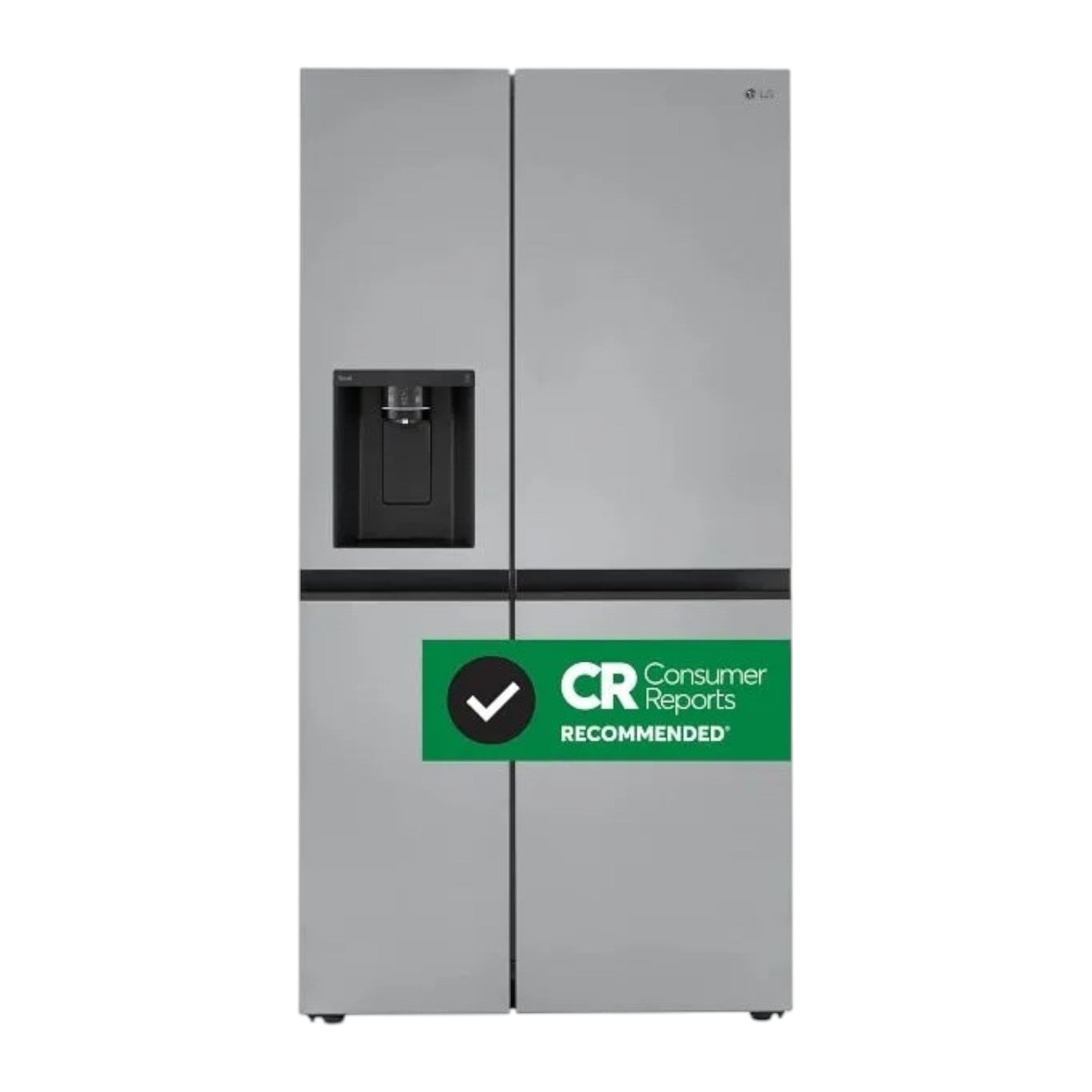 LG 27 cu ft Smart Wi-Fi Side-by-Side Refrigerator with Door Cooling+ ...